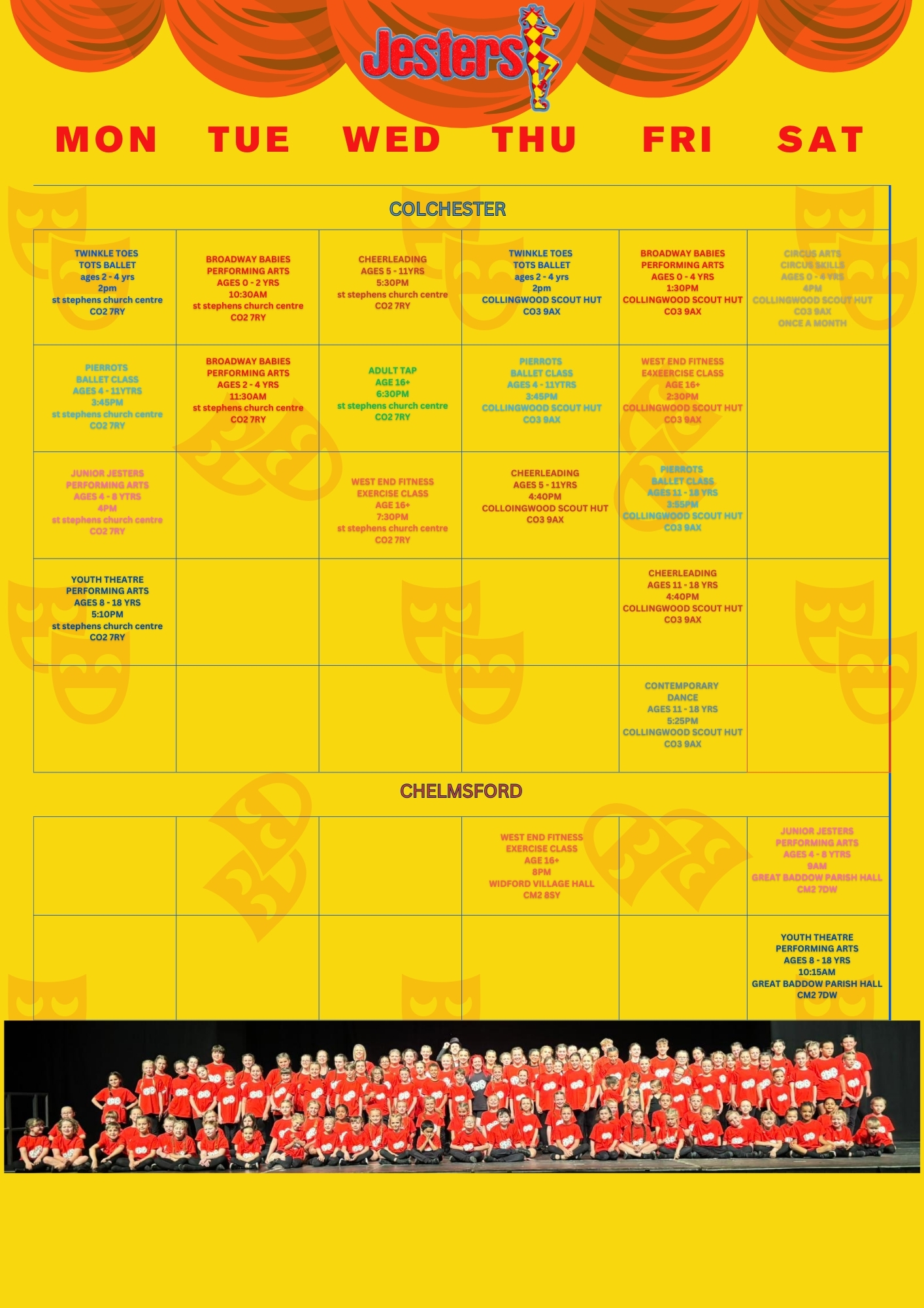 Essex Performing Arts | Jesters Theatre Academy